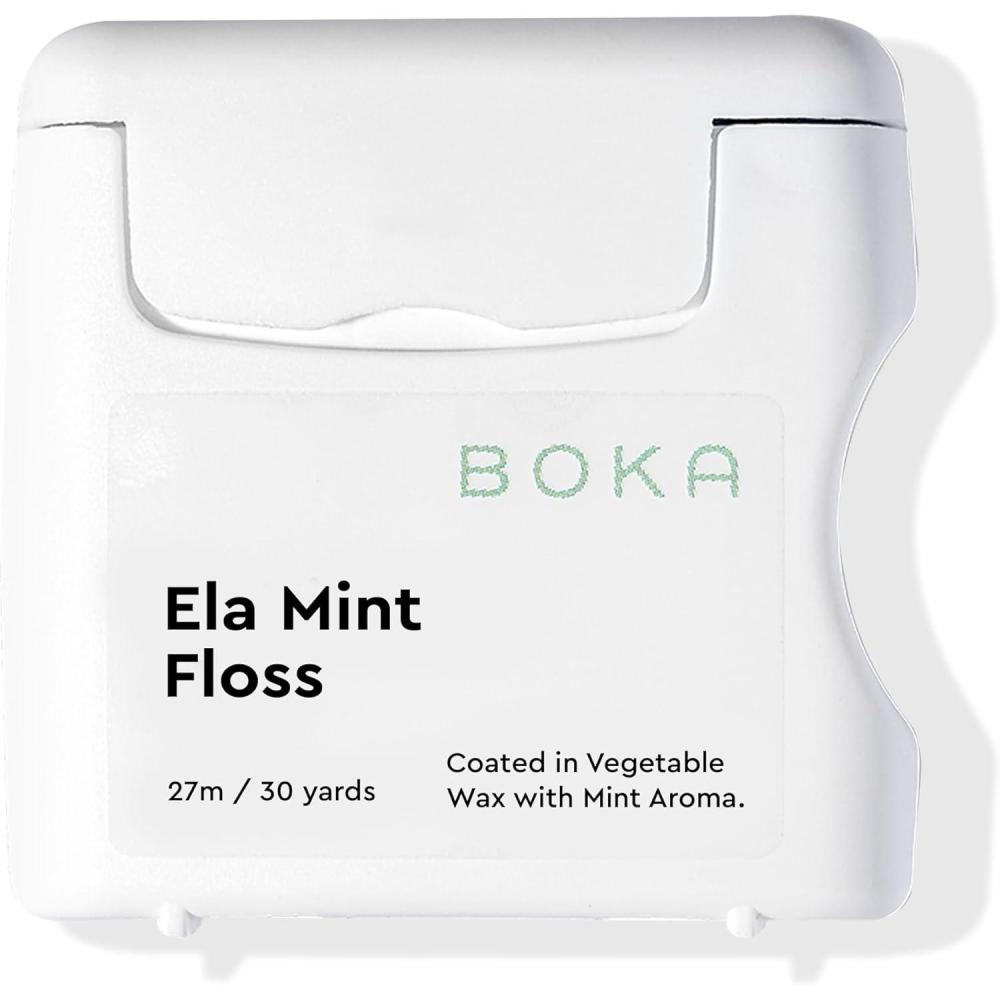 Boka Ela Mint Expandable Woven Dental Floss, Made from Plant-Based ...
